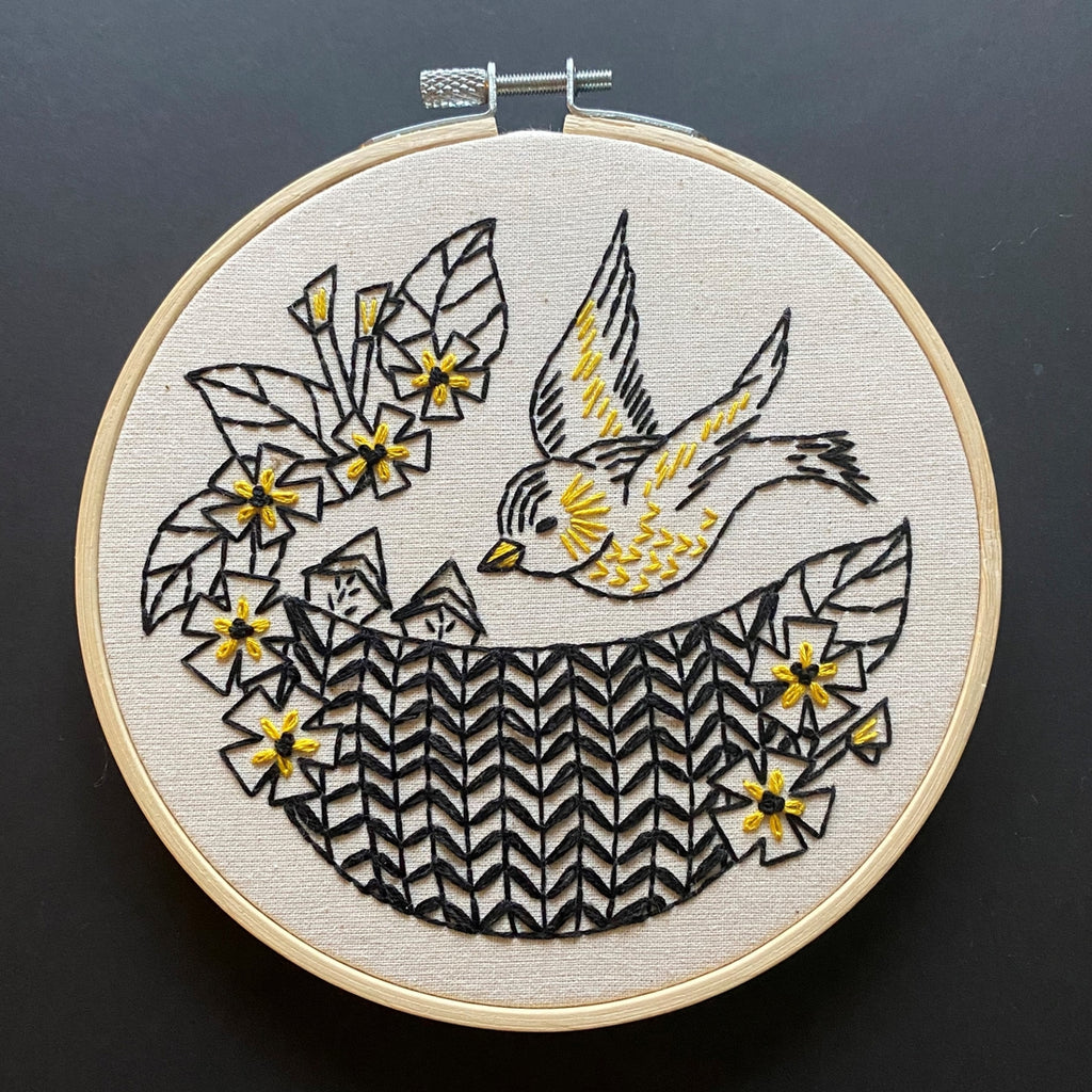 Goldfinch Embroidery Kit – My Weekend is Booked
